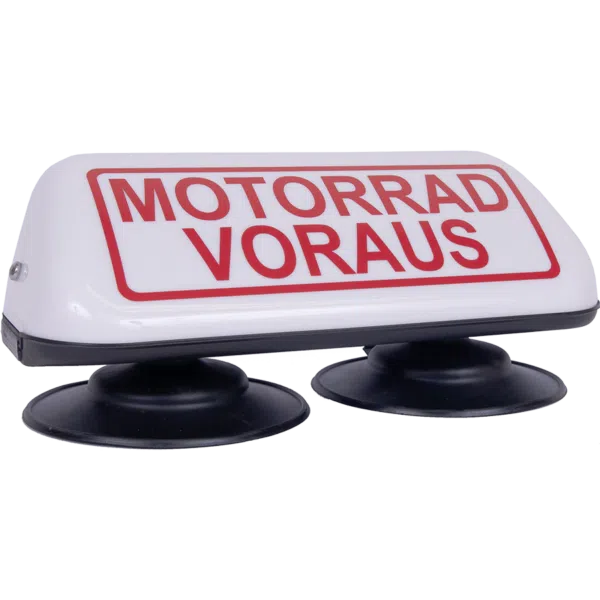 Dachschild "Motorrad voraus" » DEGENER Verlag Onlineshop